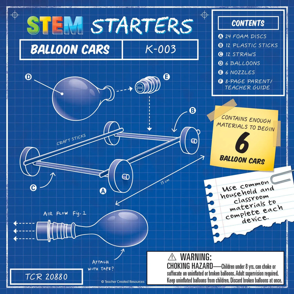 Stem Starters Balloon Cars – A to Z Educational Resources