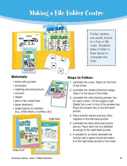 Blake's Learning Centres - Vocabulary Centres: Book 5 (Ages 9-10) – A ...
