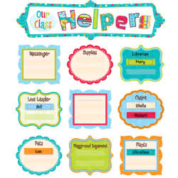 Our class helpers mini bulletin board – A to Z Educational Resources