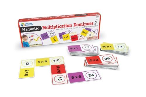 Giant Magnetic Multiplication Dominoes (7-12) – A to Z Educational ...