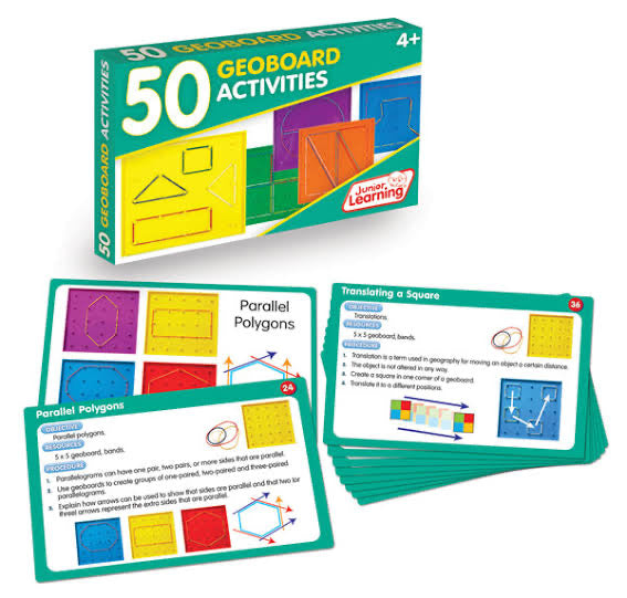 50 Geoboard Activity Cards – A to Z Educational Resources