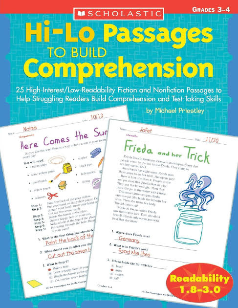 Hi-Lo Passages To Build Reading Comprehension Skills: Grades 3-4 (Hi-L ...